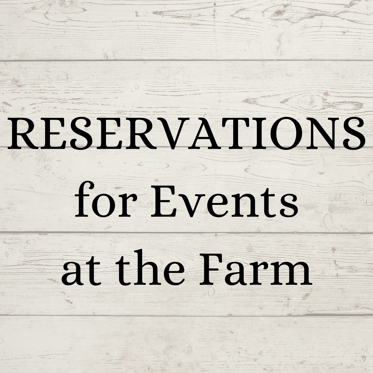 Reservations for Farm Events – Rabbit Ridge Farms